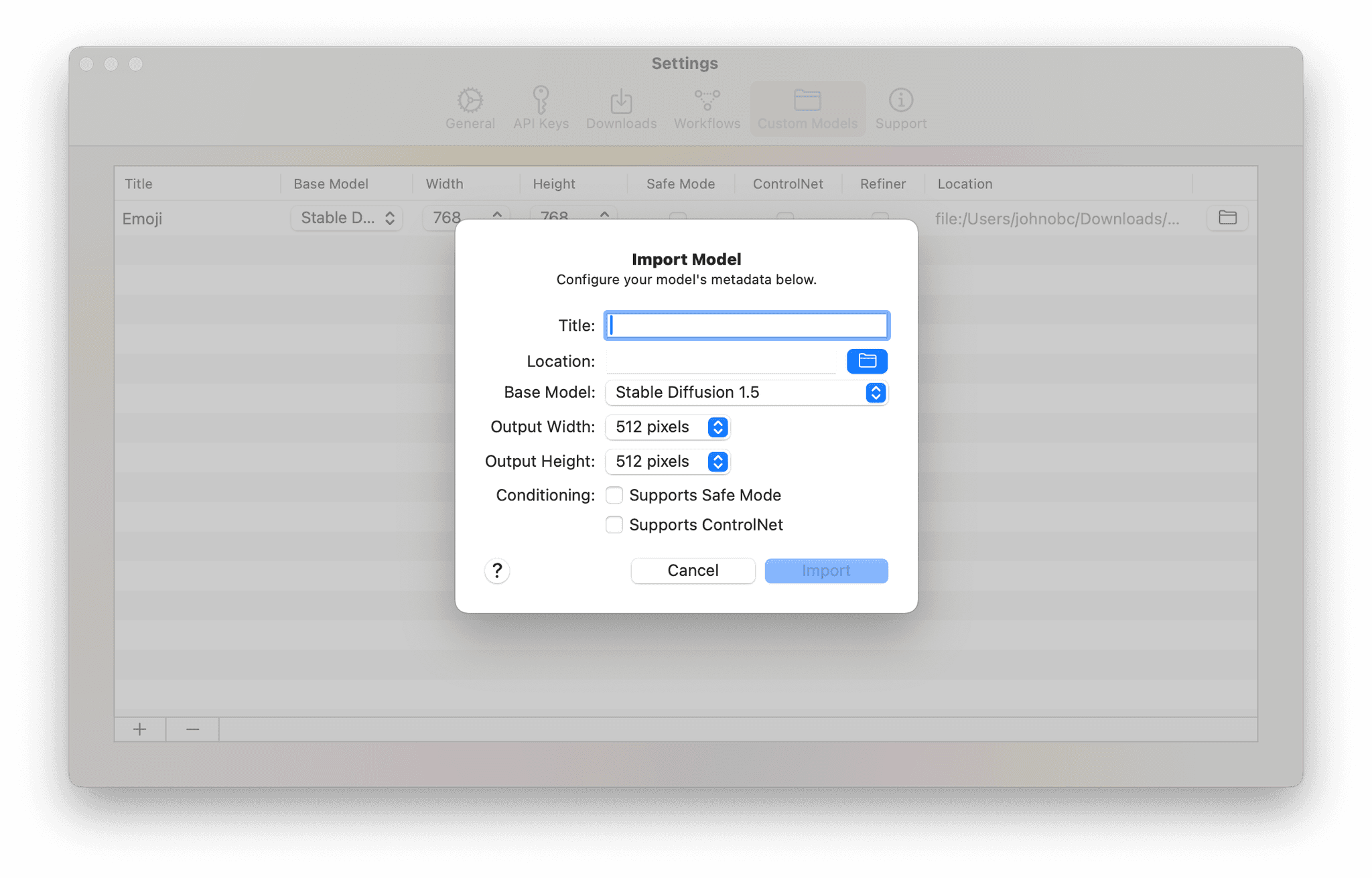Custom models - Guides