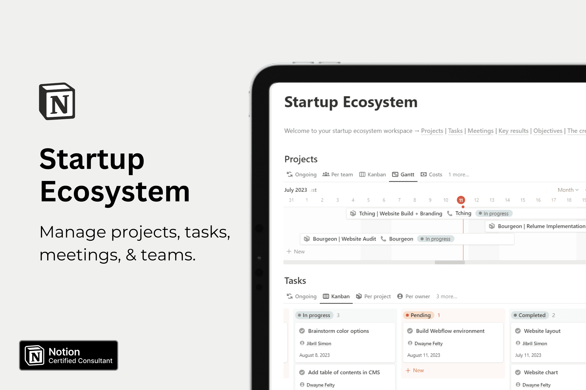 20+ Best Notion Startup Templates - Solt Wagner