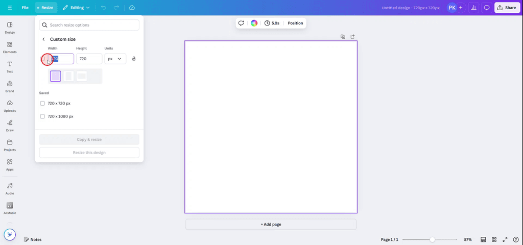 How to Resize in Canva – Quick Guide to Adjust Dimensions - 1 minute ...