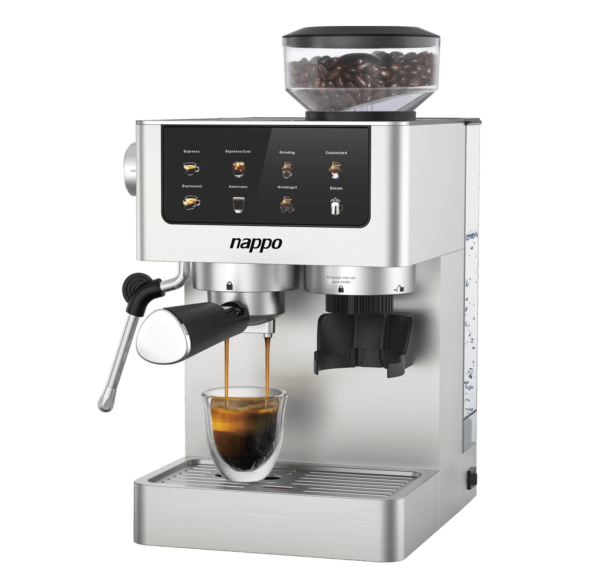 Cafetera Espresso Barista Deluxe 6 en 1 con Molinillo de café NEC-339 ...