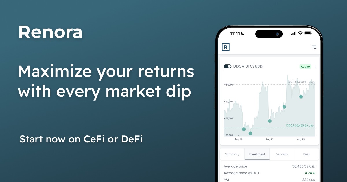 Renora - Buy market dips as a Service