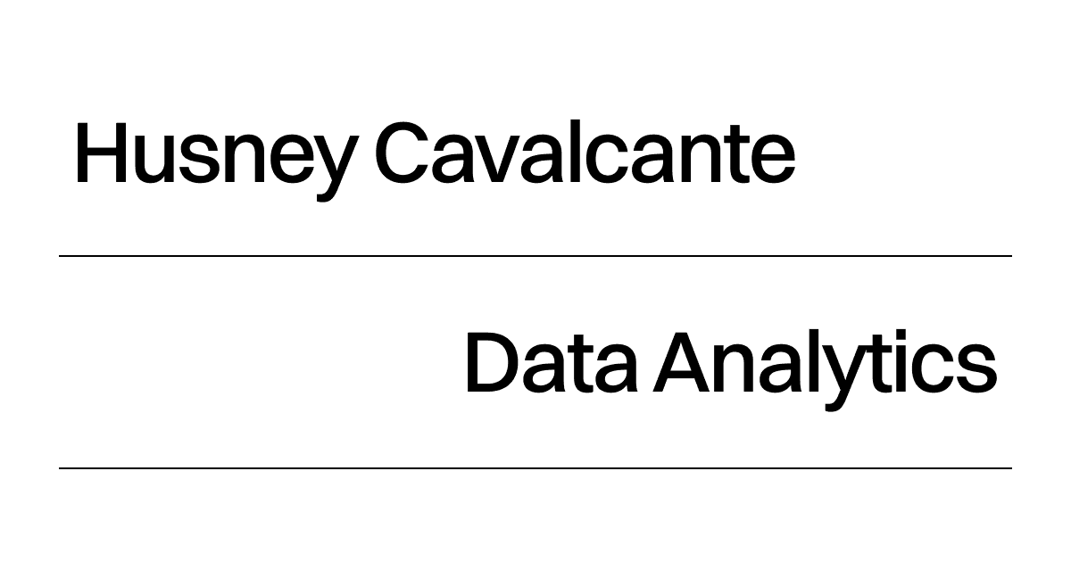 Husney Cavalcante — Data Analytics