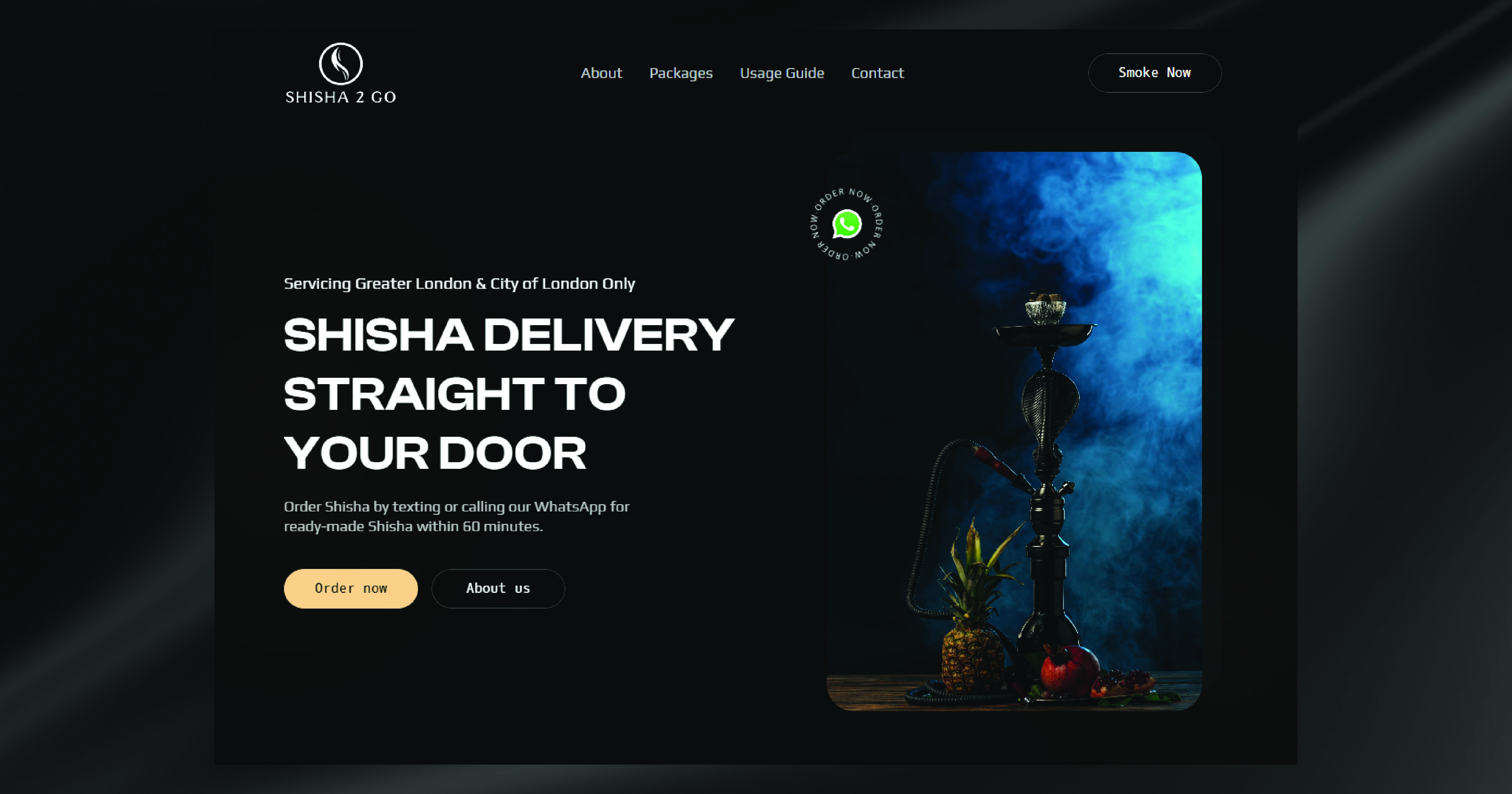 Flavour Menu | Shisha2Go