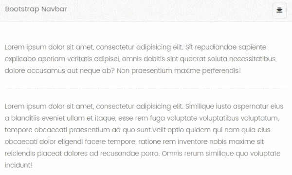 Bootstrap Navbar - Template Sherpa
