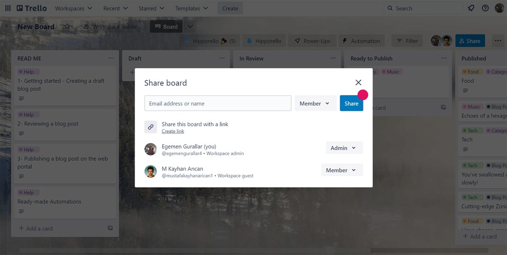 How to use Trello boards in a team - Hipporello