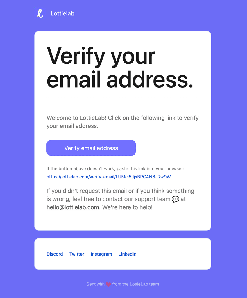 Account Verification Email Examples - Loops - The Email Platform for SaaS