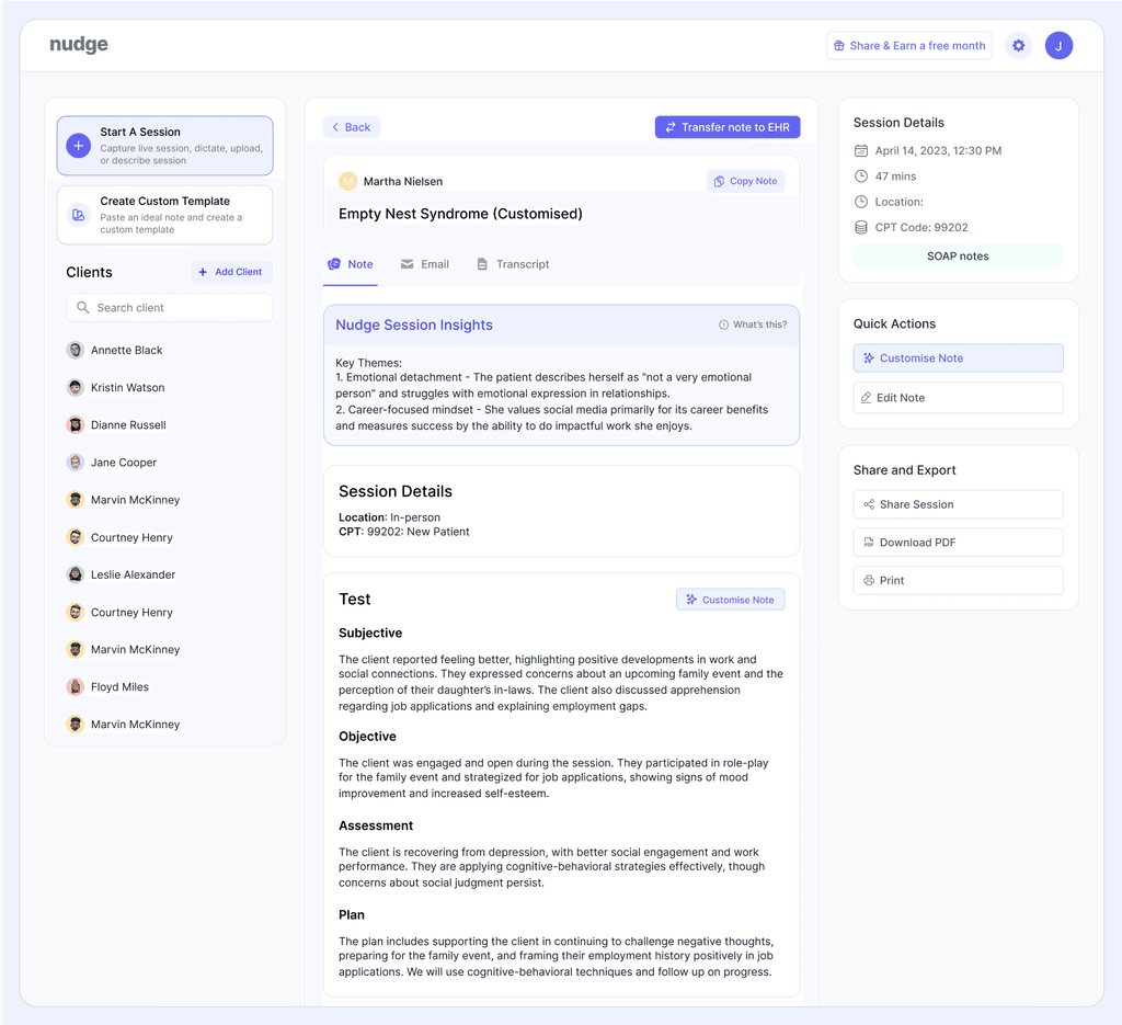 The Best AI Scribe and Coding Platform - Nudge AI