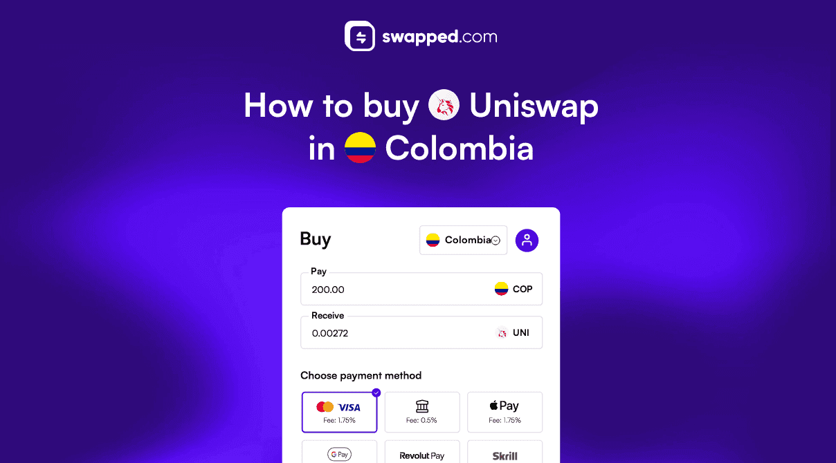 How to buy Uniswap (UNI) in Colombia with COP