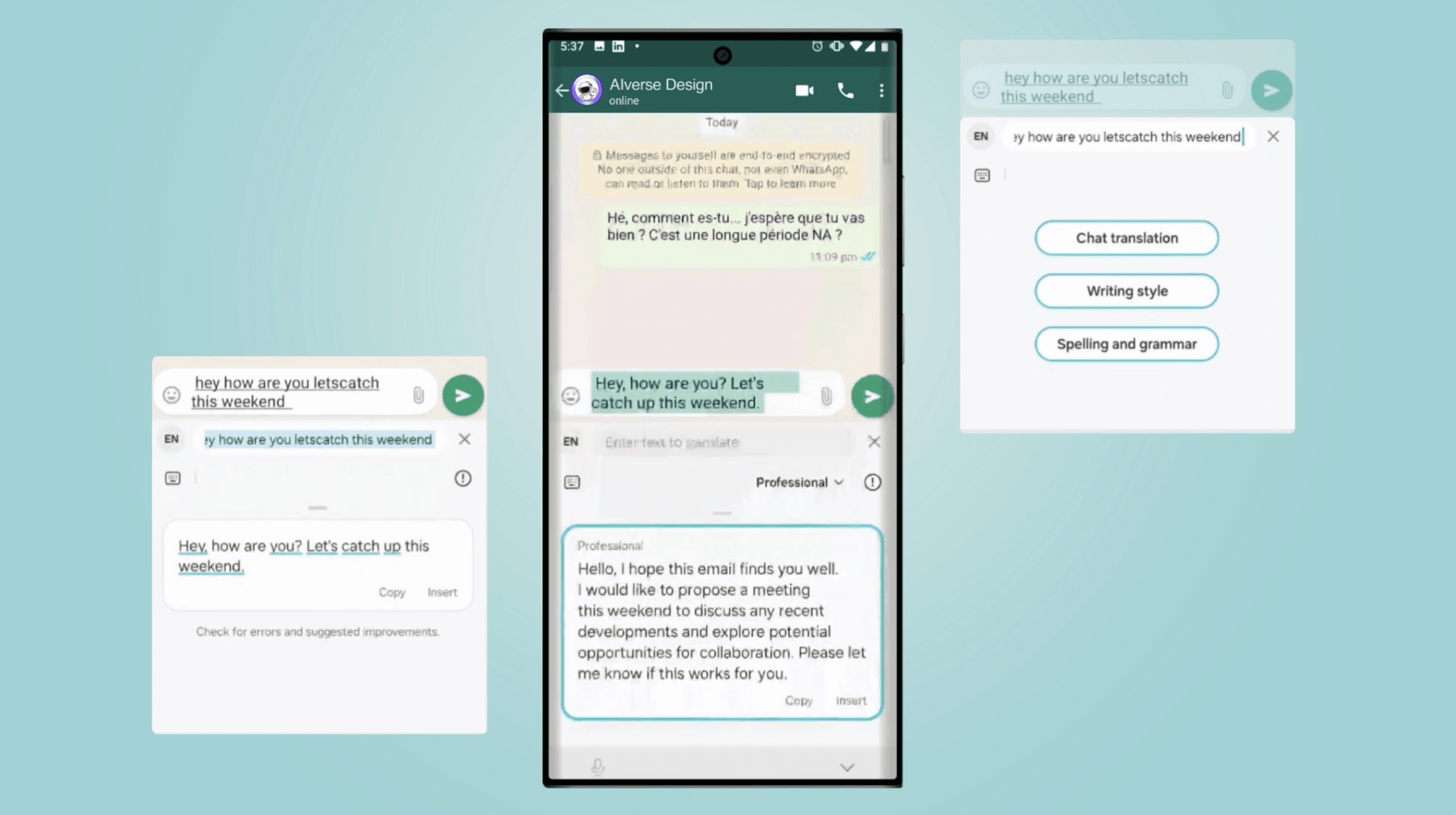 Samsung's text editing - Assistive AI-UX Interaction | #1 library of AI-UX interactions | All