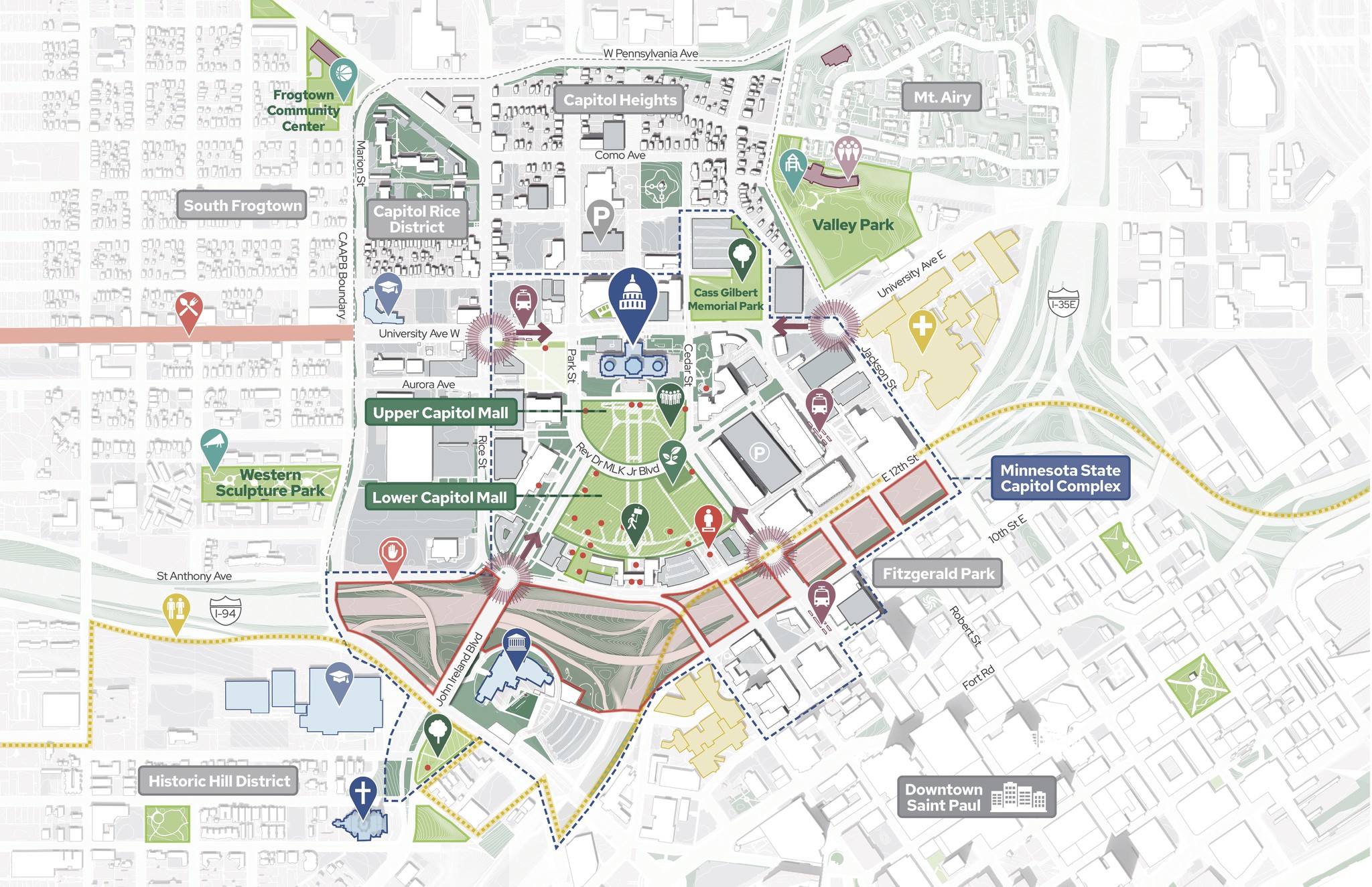 Minnesota State Capitol Mall Design Framework
