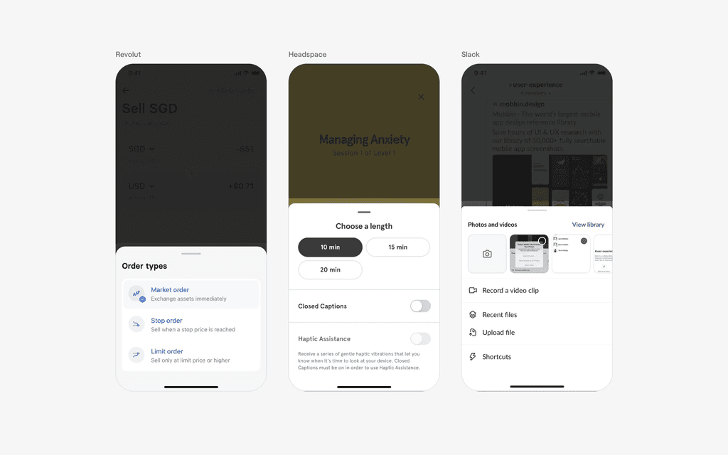 Bottom Sheet UI Design: Best practices, Design variants & Examples ...