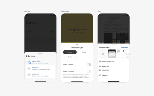 Bottom Sheet UI Design: Best practices, Design variants & Examples ...