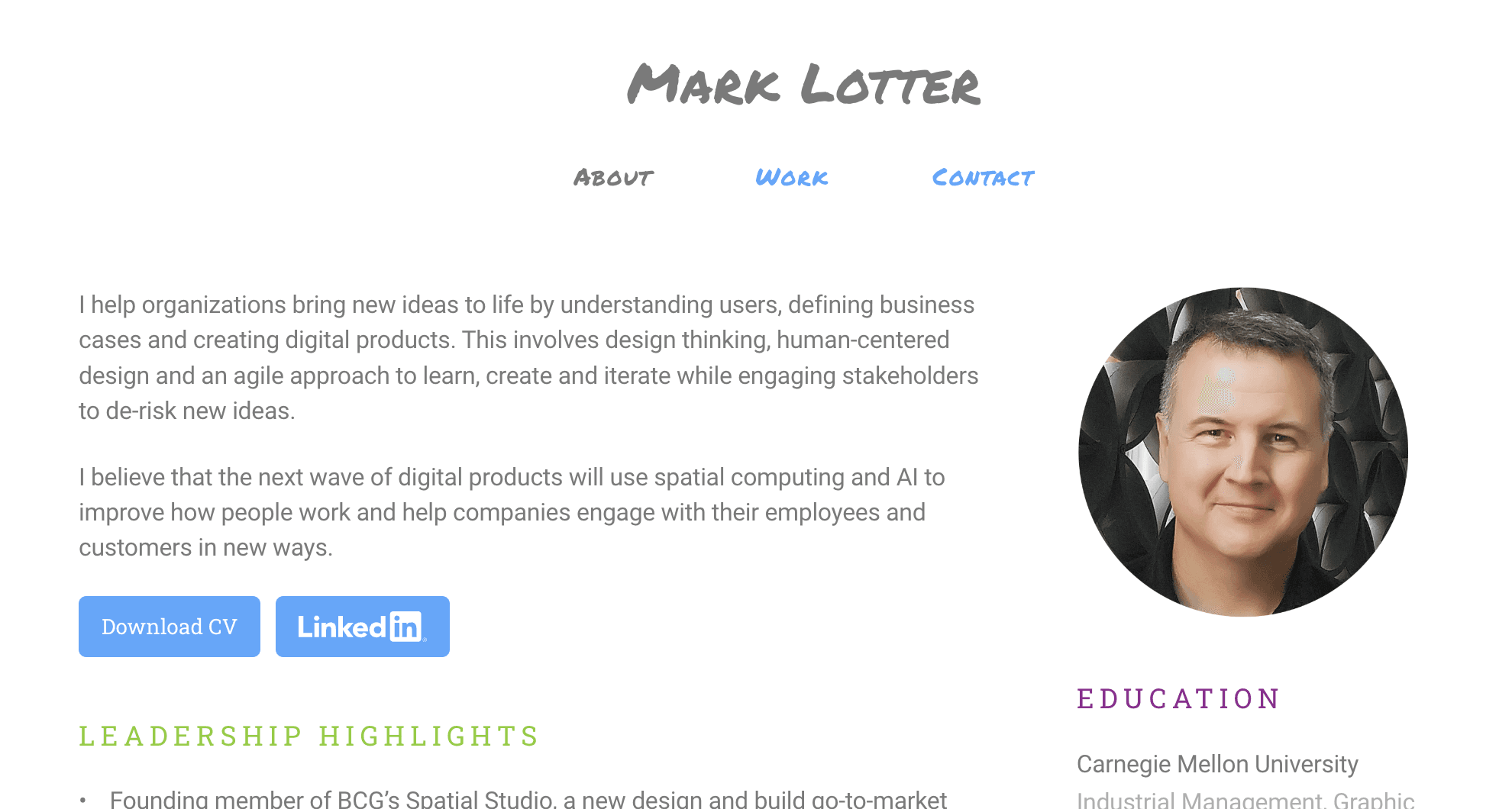 Mark Lotter -- Human-Centered Design