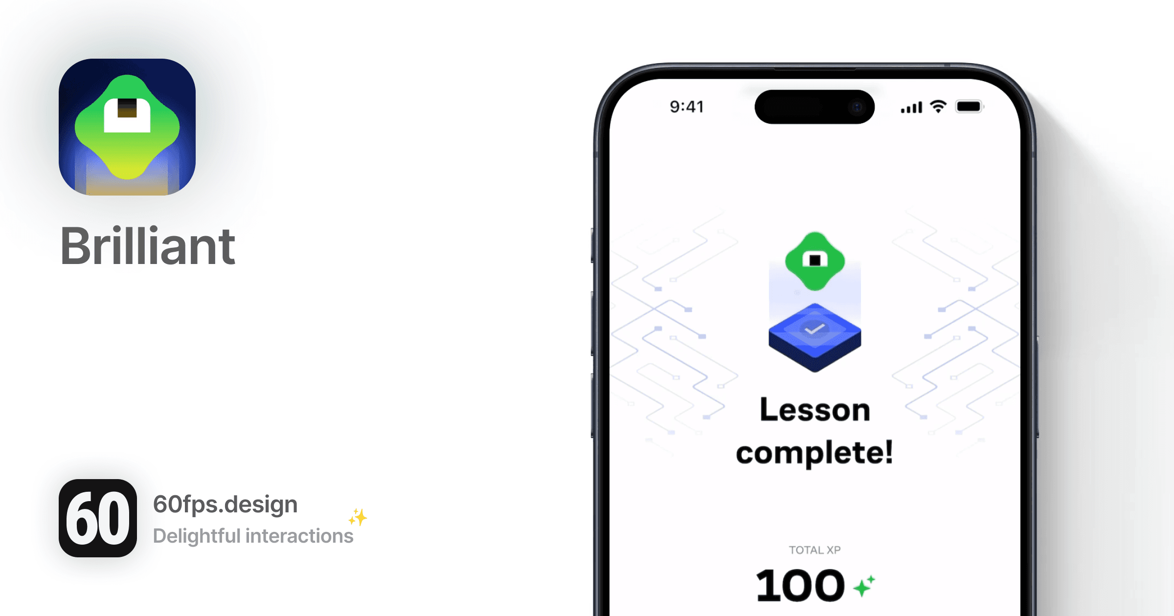 Brilliant iOS App UI/UX animation
