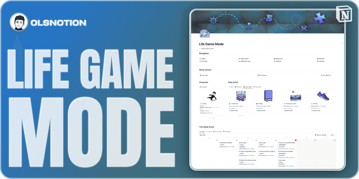 Life Game Mode Planner