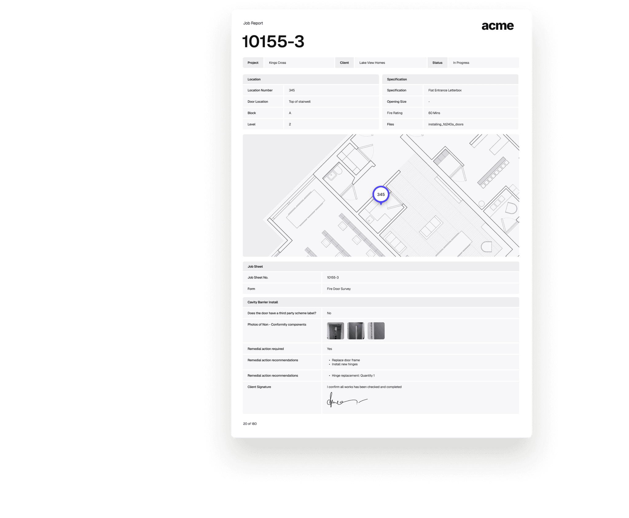 Fire protection software | Onetrace