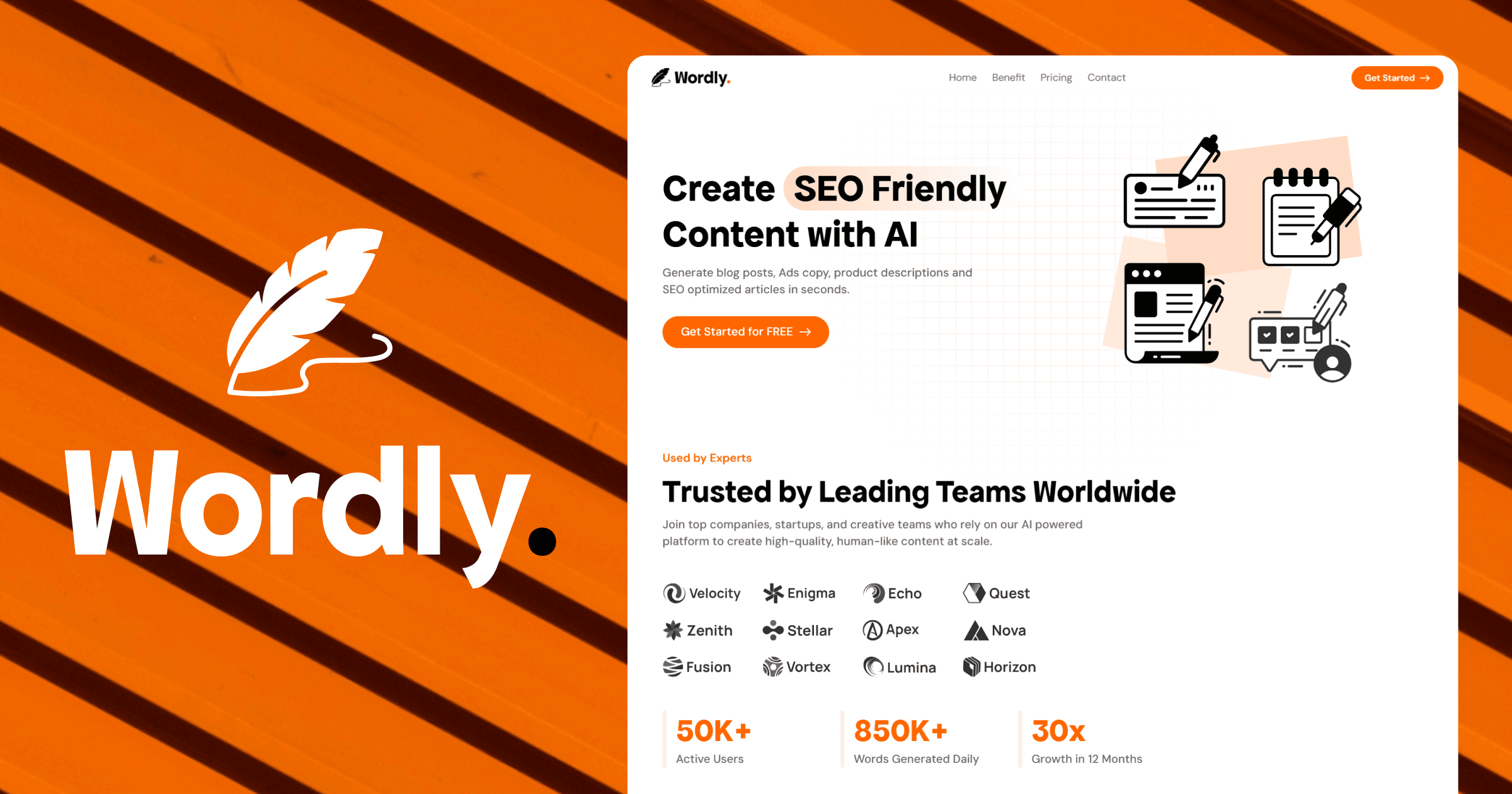 Wordly – Modern Startup Template