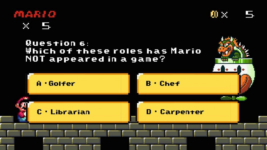 Super Mario World Quiz Template - D Story