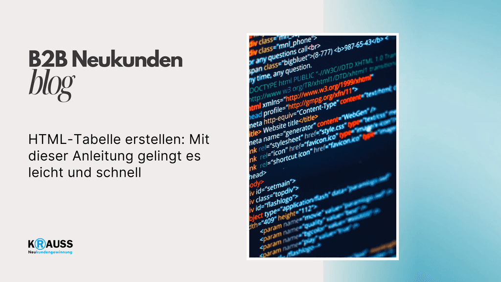 HTML-Tabelle erstellen: Mit dieser Anleitung gelingt es leicht und schnell
