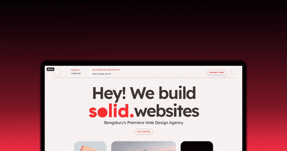 Solid - Web Design & App Development Agency Bangalore