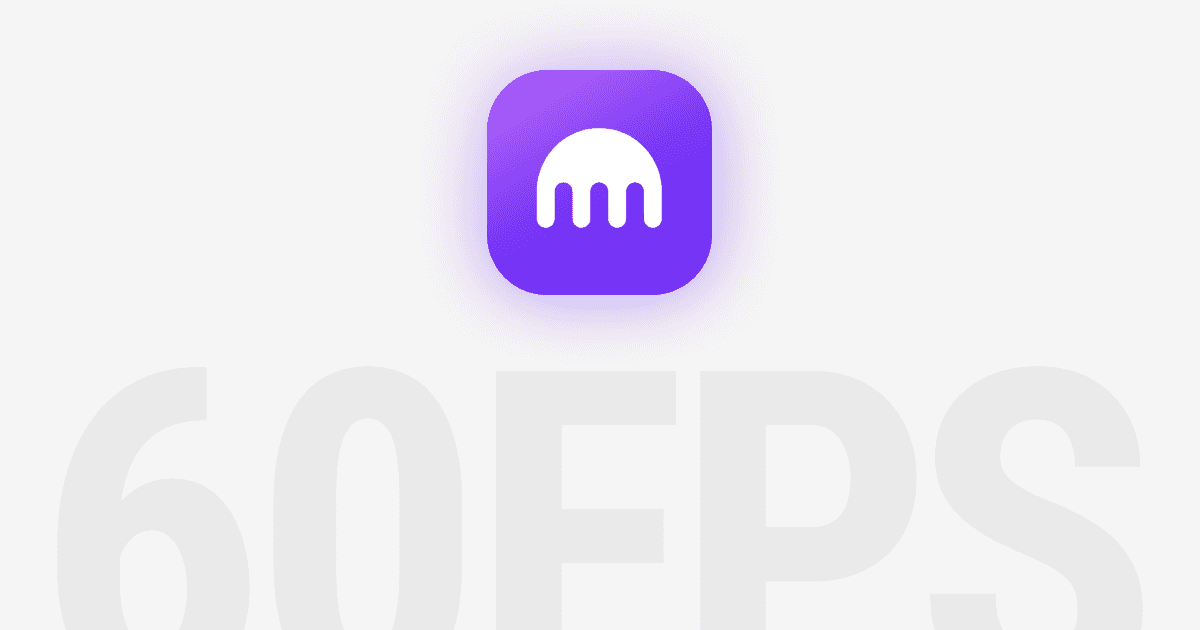 Kraken iOS App UI/UX design animation – 60fps