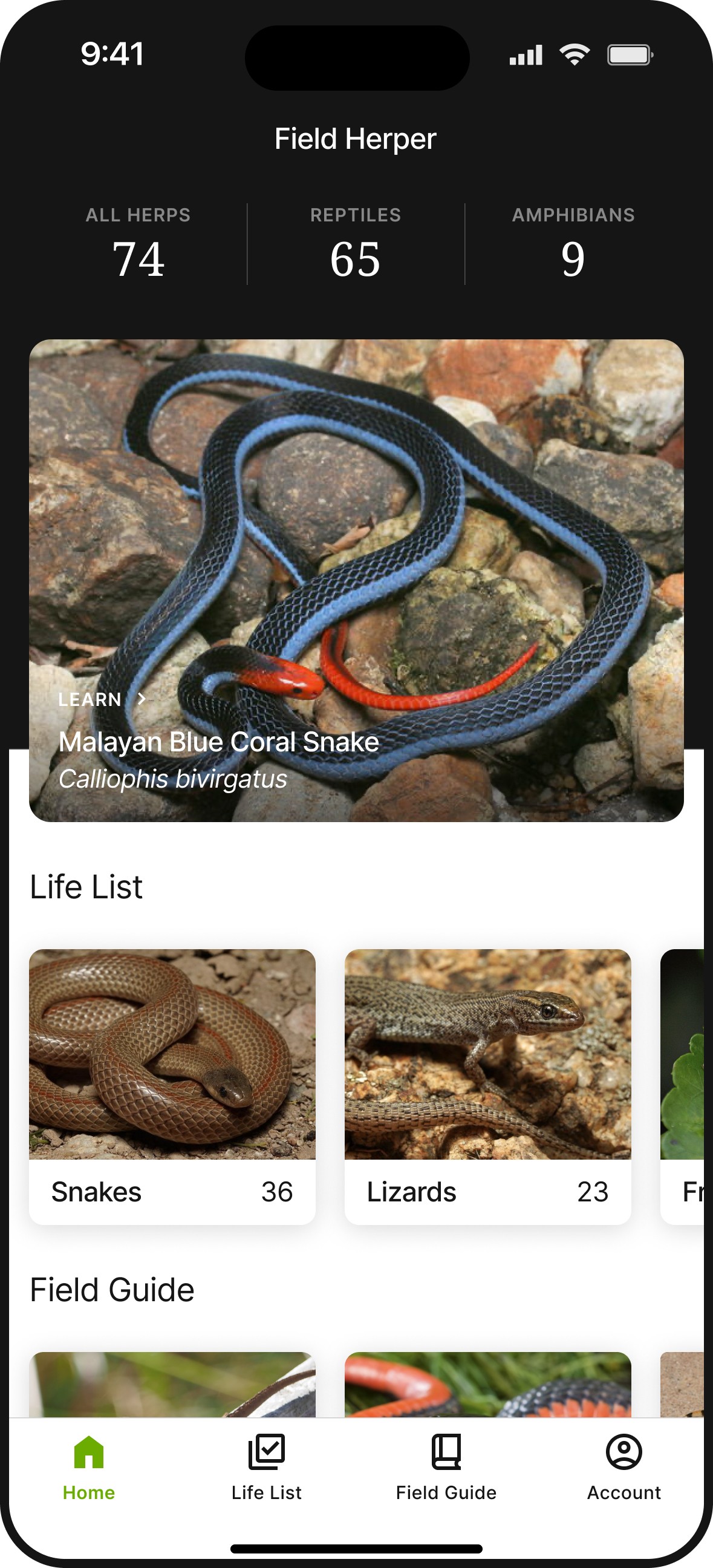 Field Herper | The Go-To Herping App