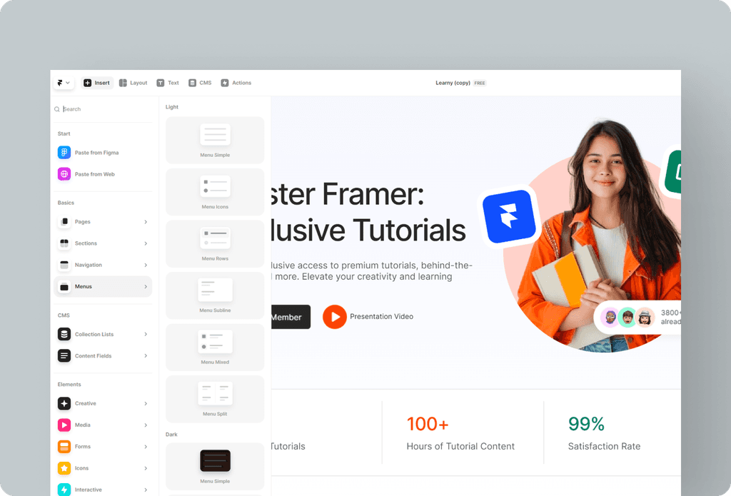 Mastering Framer: 5 Framer Tutorials for Beginners