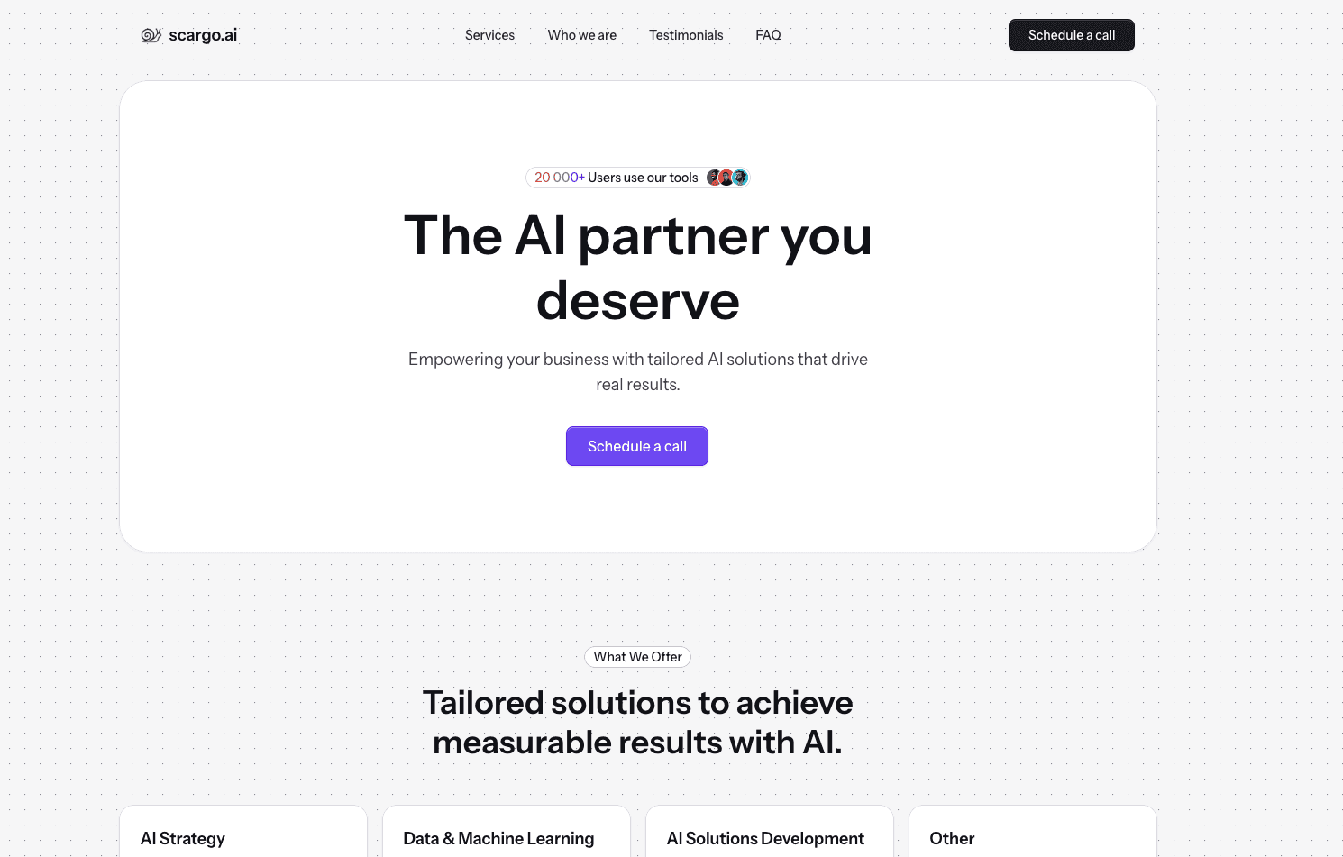 scargo.ai - Your trusted AI partner