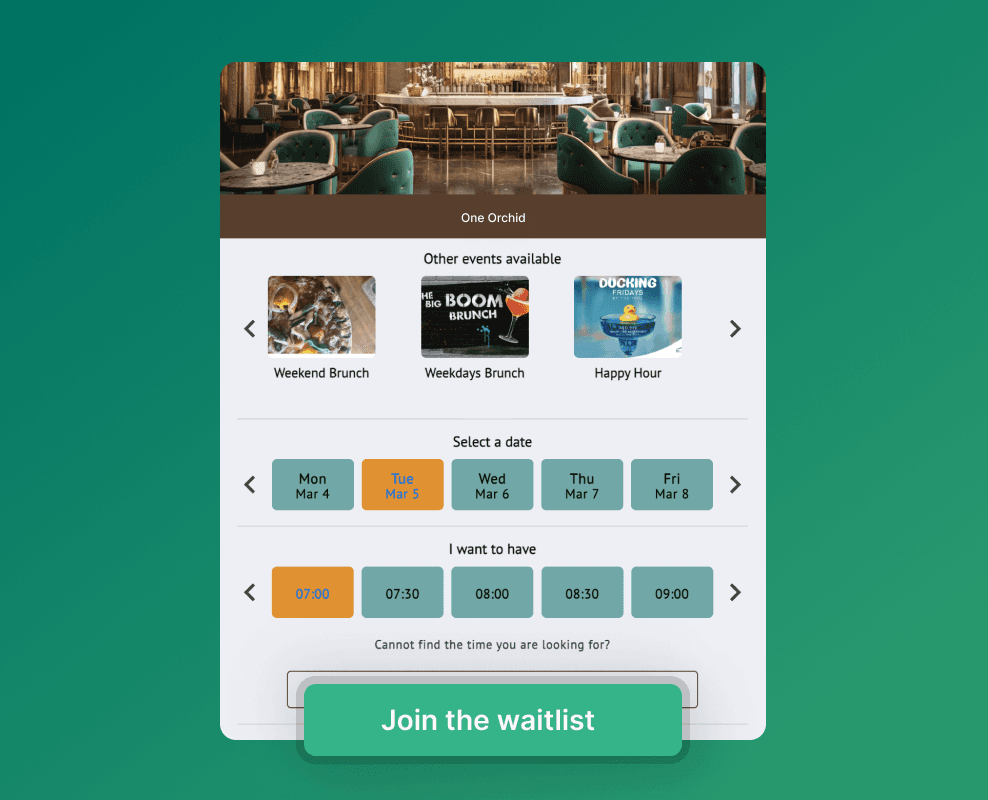 Maximize seating with a simplified waitlist | SerVme