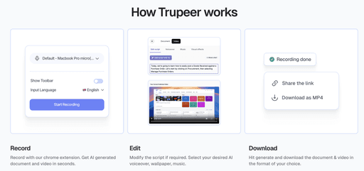 Free Explainer Video Maker - Trupeer | AI-Powered Product Videos & Docs ...