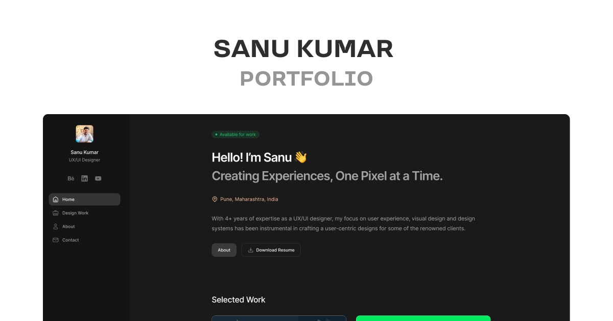 Sanu Kumar Portfolio