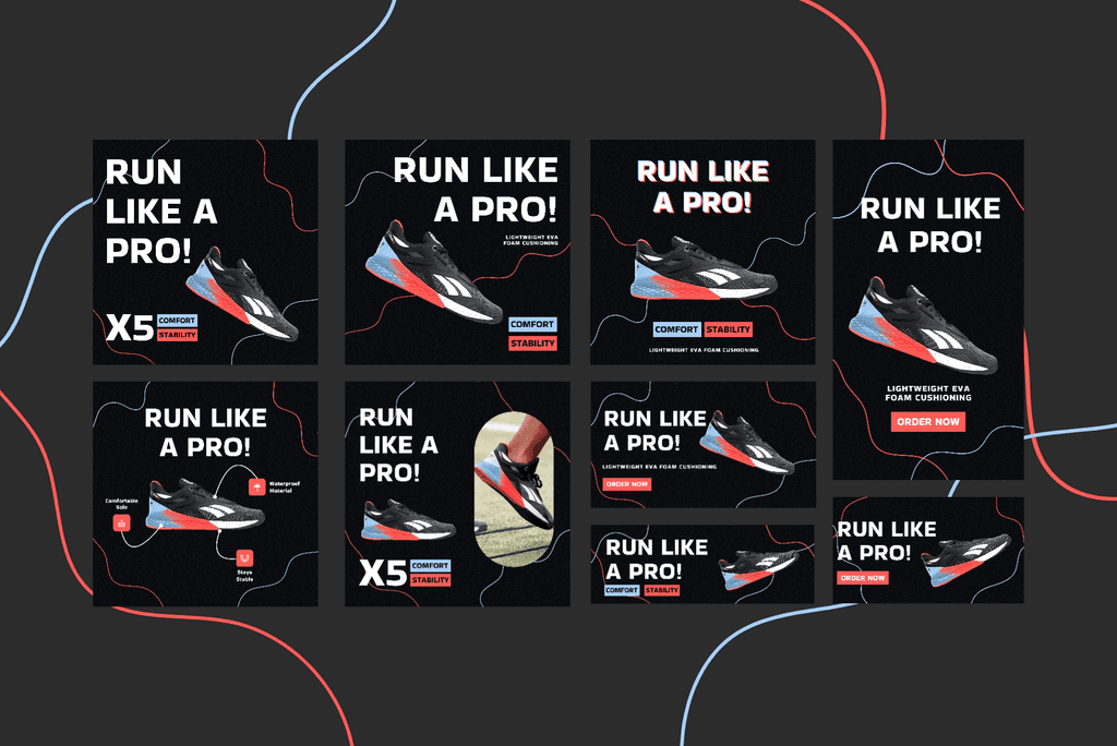 Glorify Template: X5 Dark Sneakers Ecom Pack by hassan-mehmood