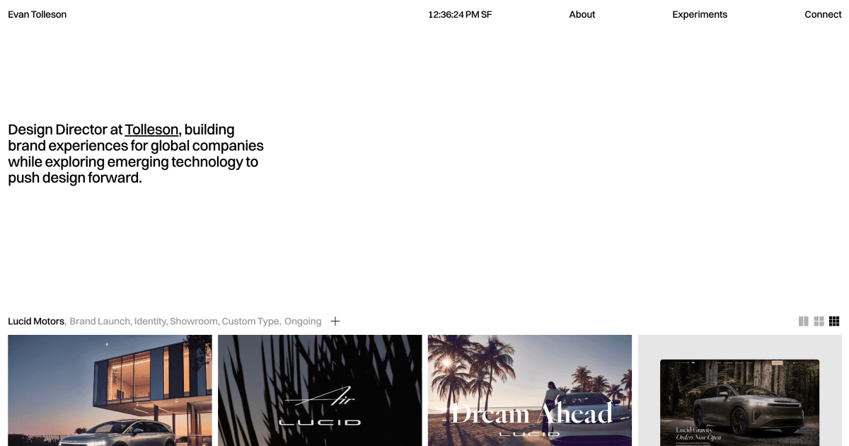 Evan Tolleson — Brand and Interactive Design