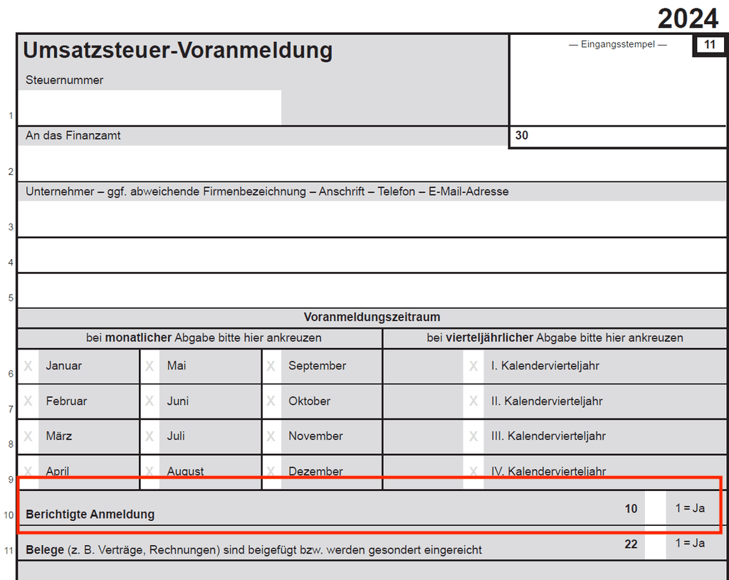 Wie du die Umsatzsteuervoranmeldung korrigierst