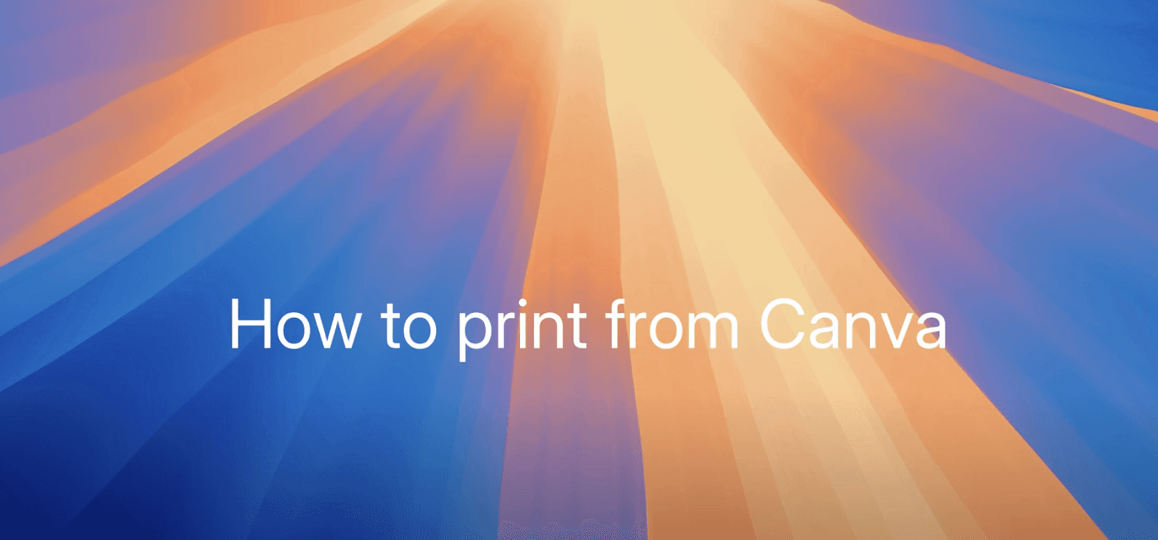 How to Print from Canva - 1 minute video guide