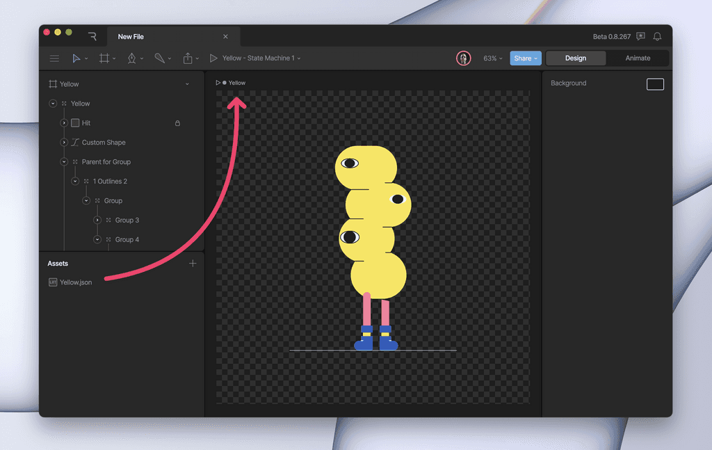 How to import your Lottie files into Rive