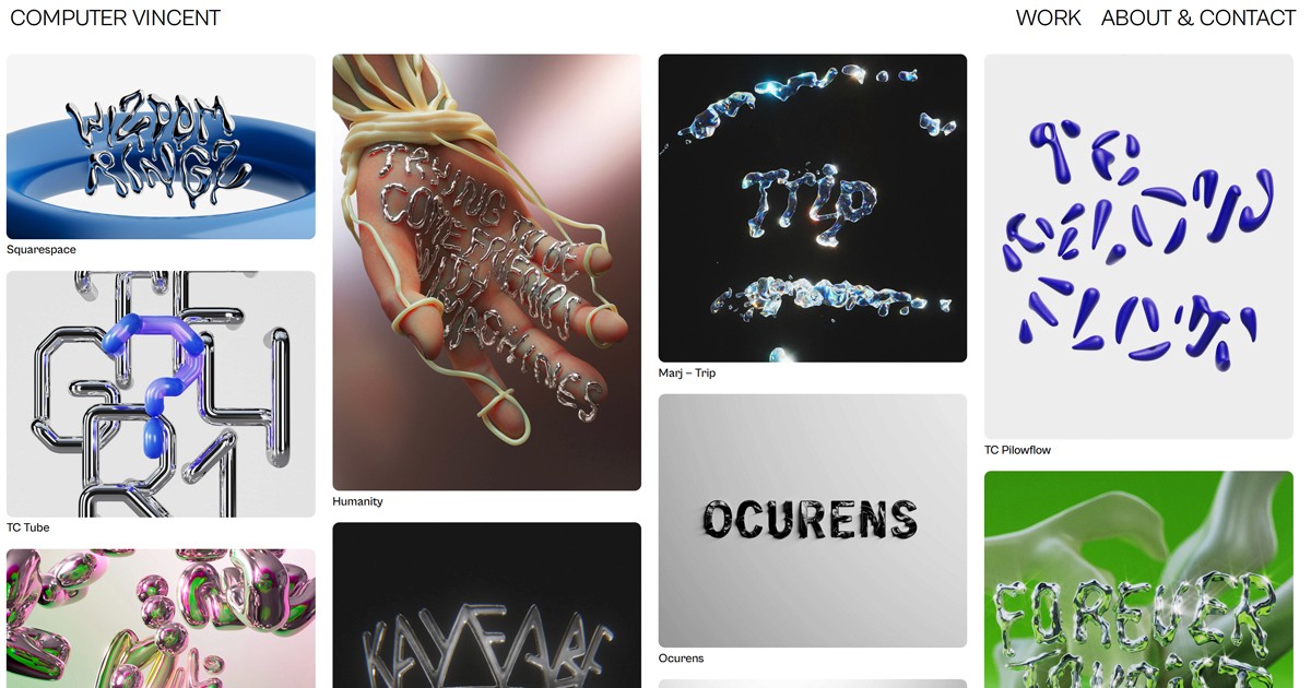 COMPUTER VINCENT | LETTERING & EXPERIMENTAL TYPOGRAPHY