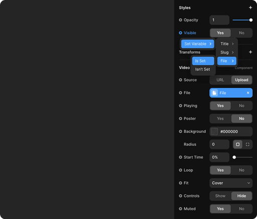How to add video components to your CMS pages — Framer Help