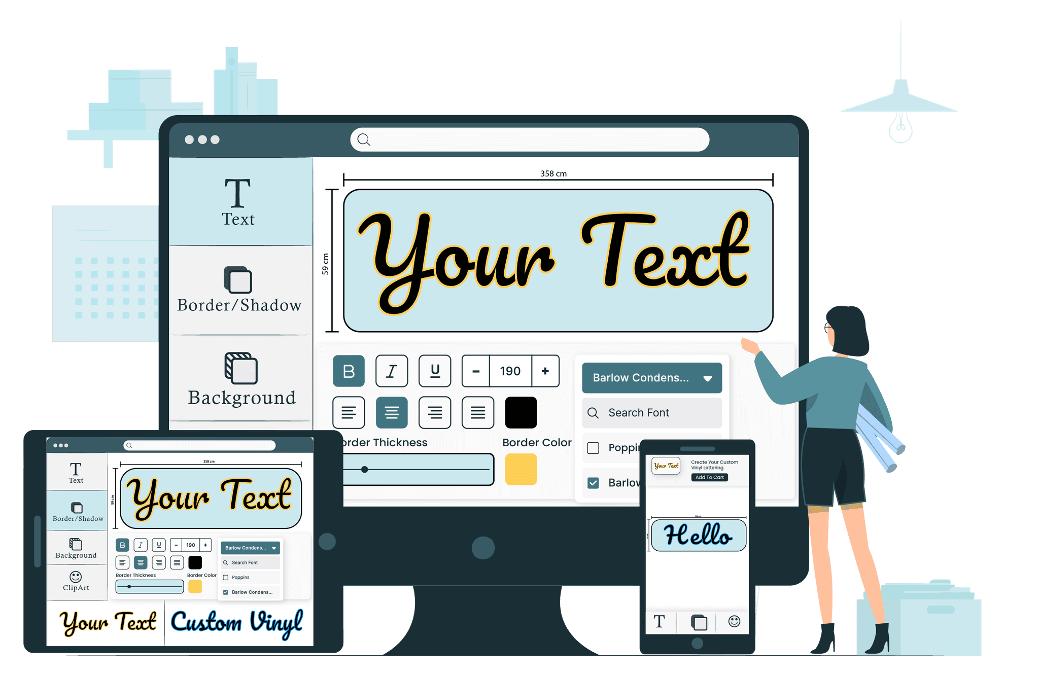 Vinyl Lettering Designer | Custom Vinyl Lettering