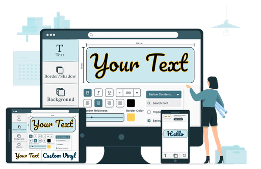 Vinyl Lettering Designer | Custom Vinyl Lettering