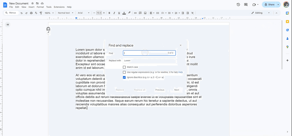 How to Use Find and Replace in Google Docs – Quick Tutorial - 1 minute video guide