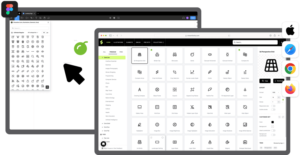 180,000 React Icons: Copy/paste JSX code in React