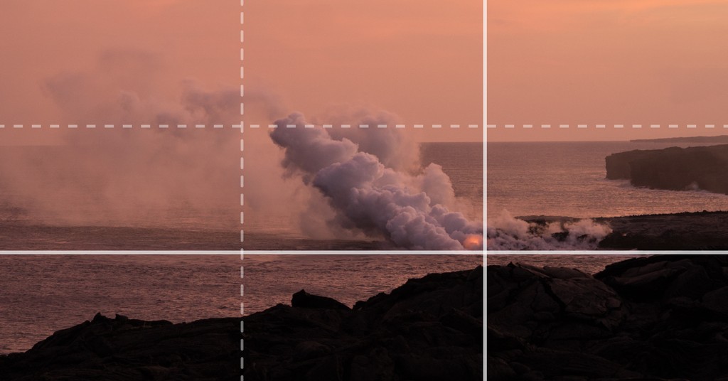 How is the rule of thirds used in design?