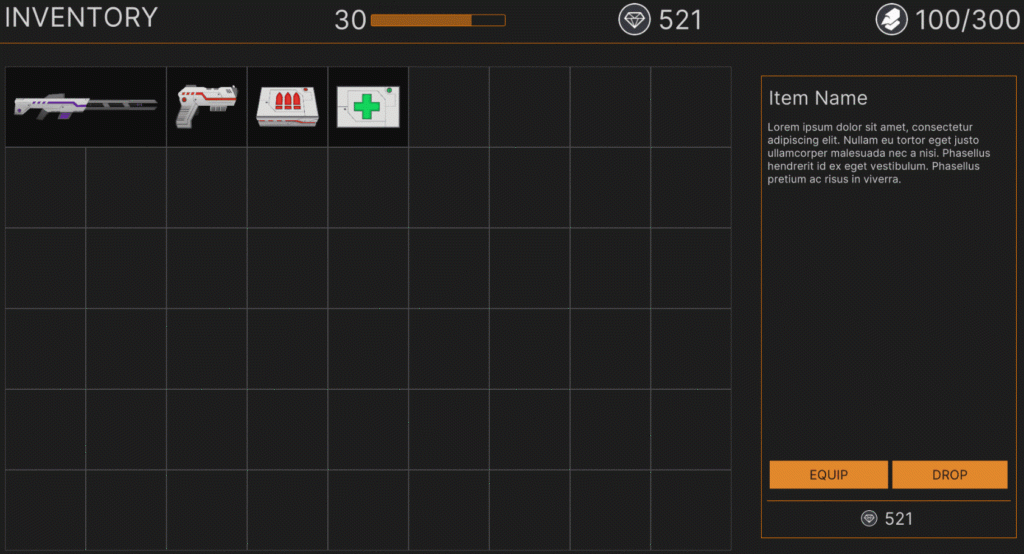 Code the grid based inventory system - What Up Games