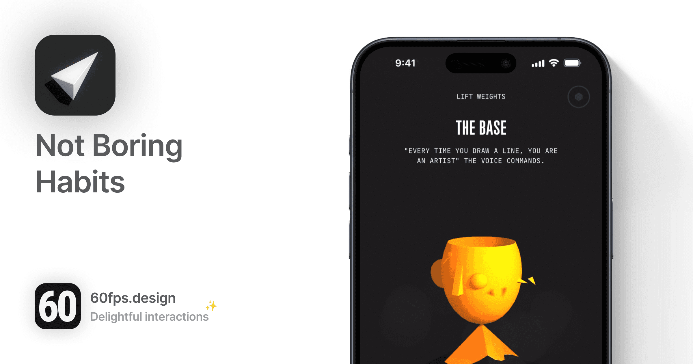 Not Boring Habits iOS App UI/UX animation