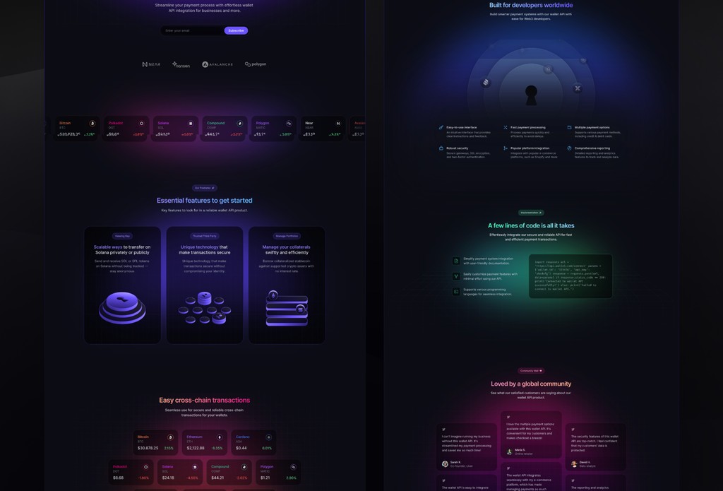 Lumin — Web3 Template for Framer