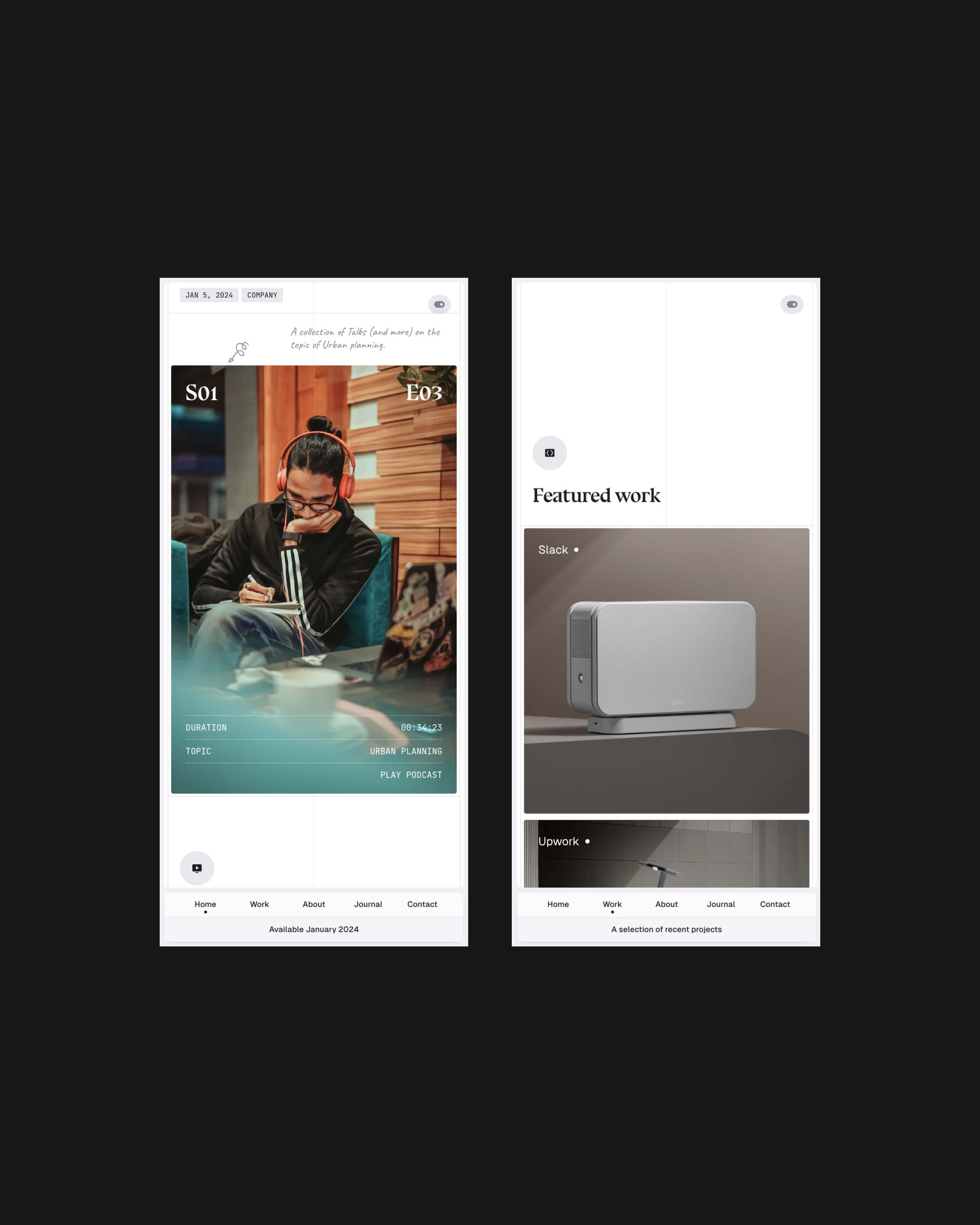 Benton—Framer Portfolio Template