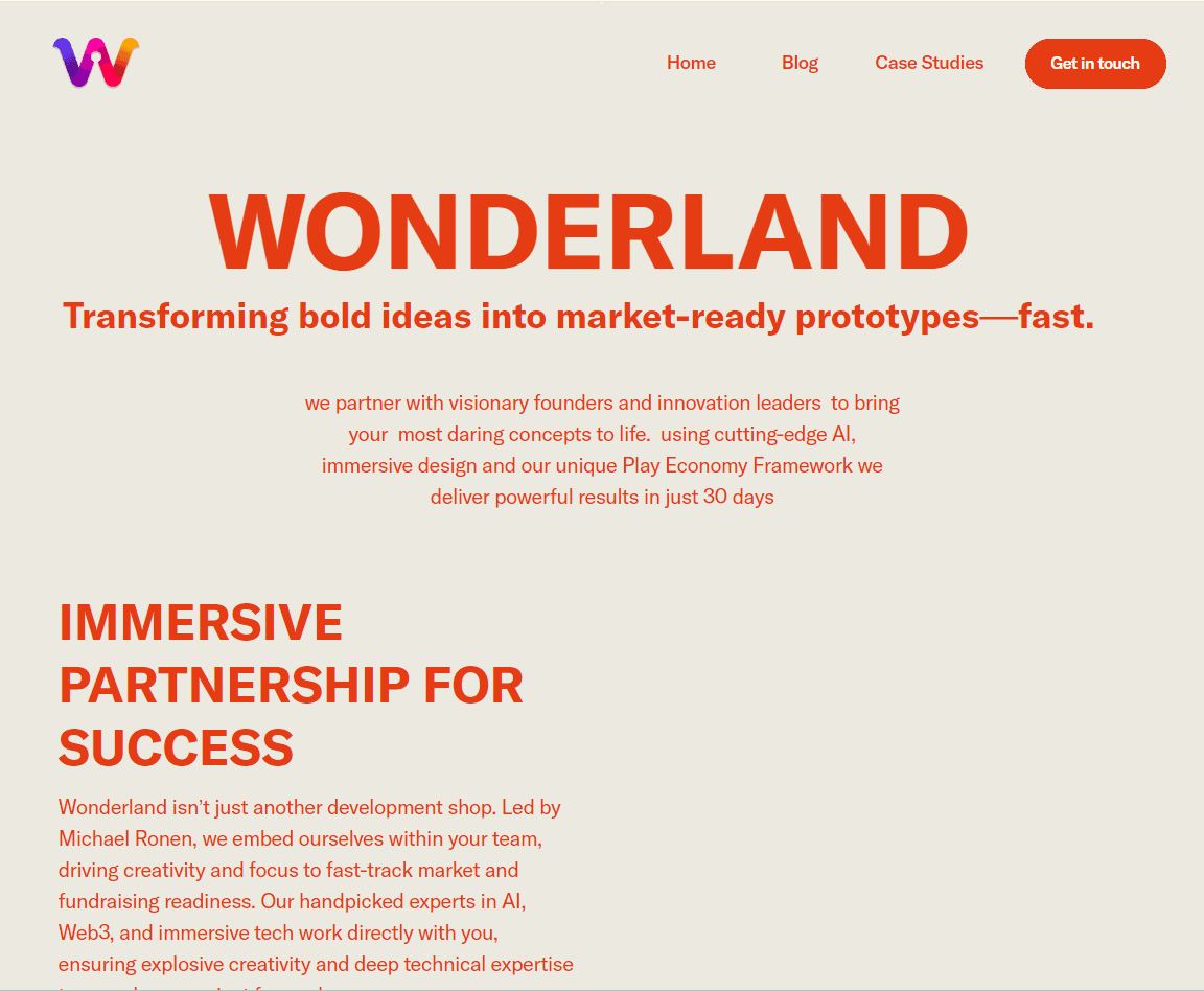 Wonderland Creative AI