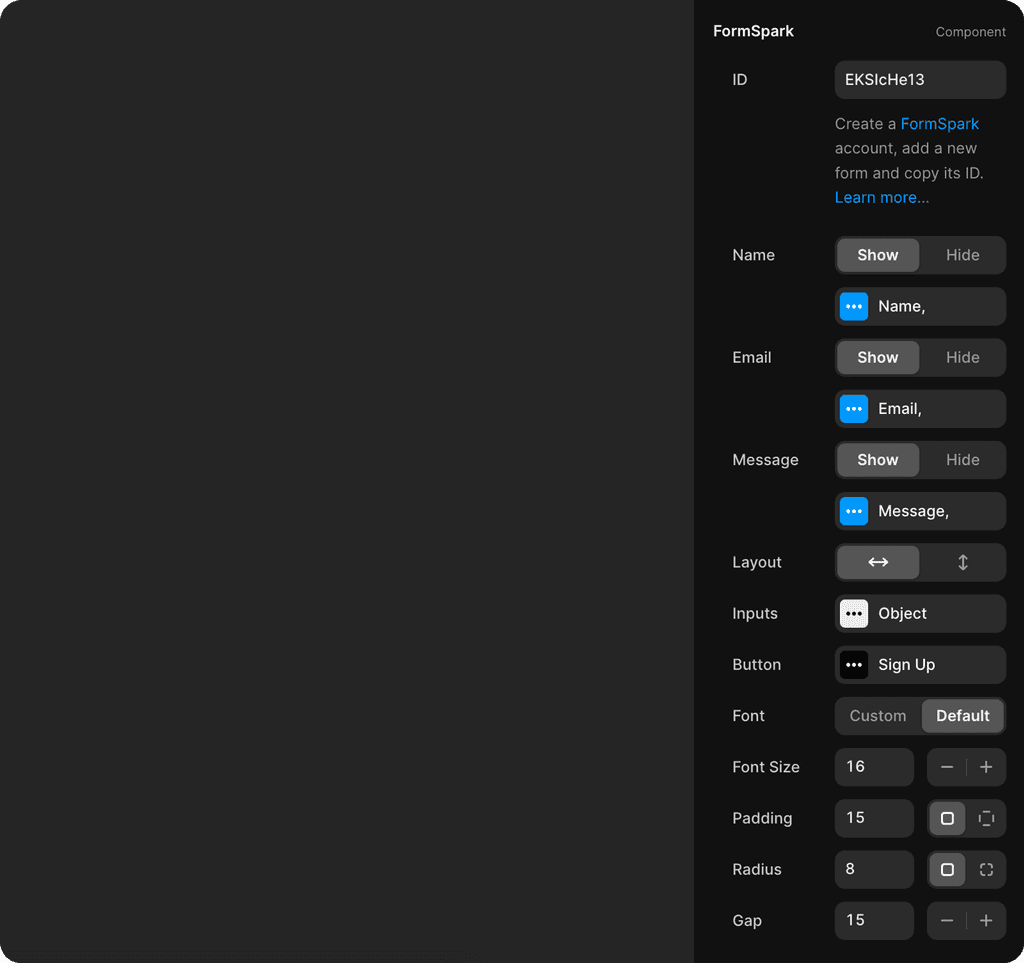 How to add Formspark to your website — Framer Help