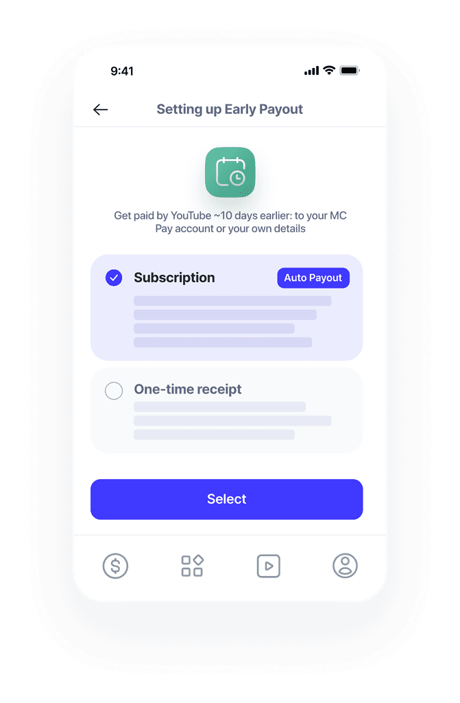 Early YouTube Payouts from 0.9% with MC Pay | Mediacube